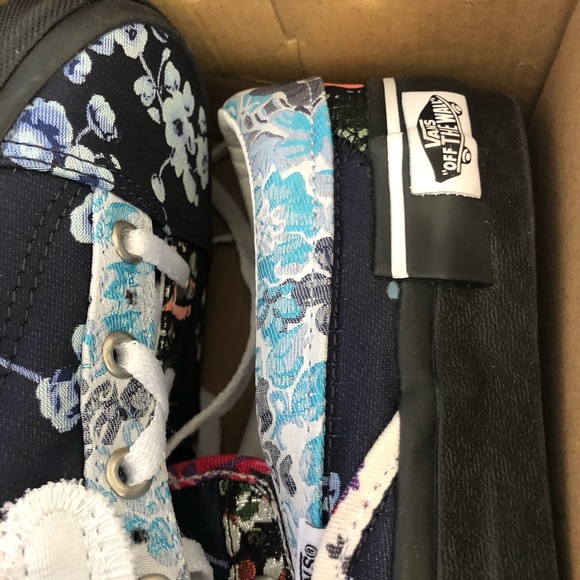 Vans | Shoes | Nwt Vans Slipon Cap Floral Brocadeblack Shoes | Poshmark